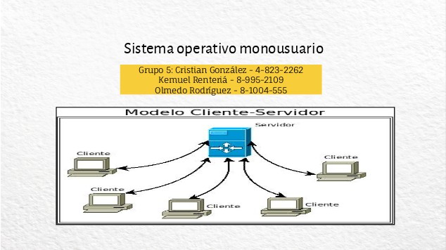 Sistema operativo mono usuario at emaze Presentation