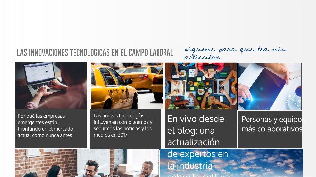 LAS INNOVACIONES TECNOLÓGICAS EN EL CAMPO LABORAL on emaze