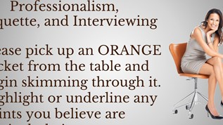 Professionalism & Interviewing at emaze Presentation