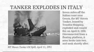 MT Haven Tanker Oil Spill at emaze Presentation
