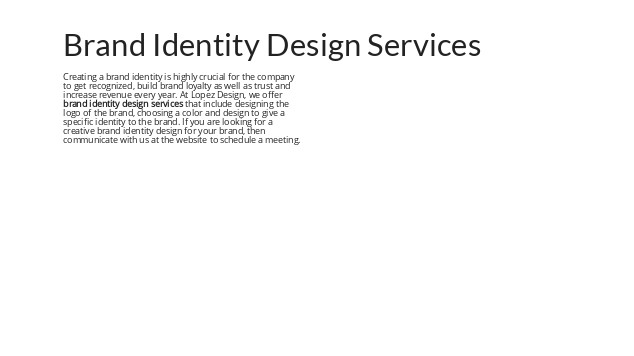 Brand Identity Design Services on emaze