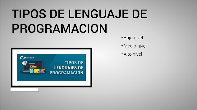 tipos de lenguaje de programacion at emaze Presentation