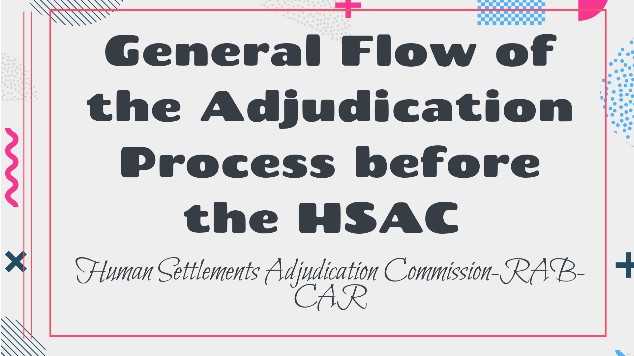 General Flow of the Adjudication Process before the HSAC at emaze ...