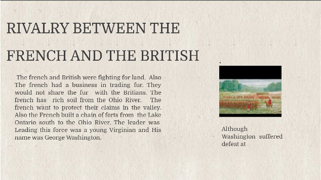 Rivalry Between the French and the British at emaze Presentation