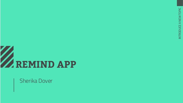 Remind App at emaze Presentation