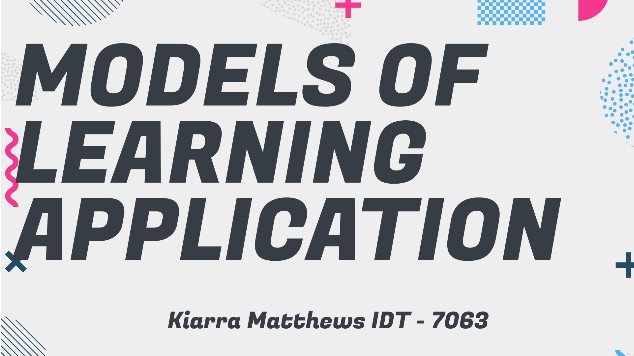 Models Of Learning Application At Emaze Presentation