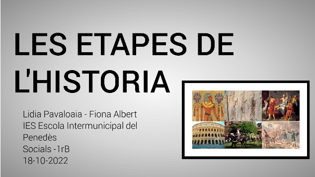Les etapes de la història at emaze Presentation