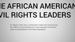 the african american civil rights leaders at emaze Presentation