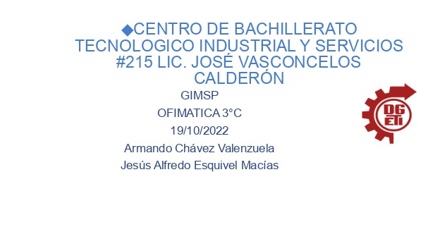 CENTRO DE BACHILLERATO TECNOLOGICO INDUSTRIAL Y SERVICIOS at emaze Presentation