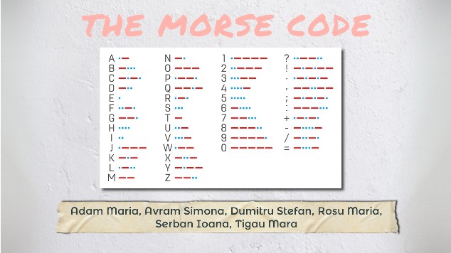 The Morse Code at emaze Presentation