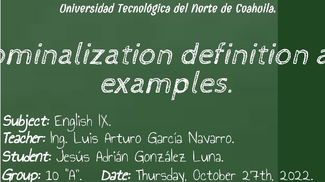 Nominalization at emaze Presentation