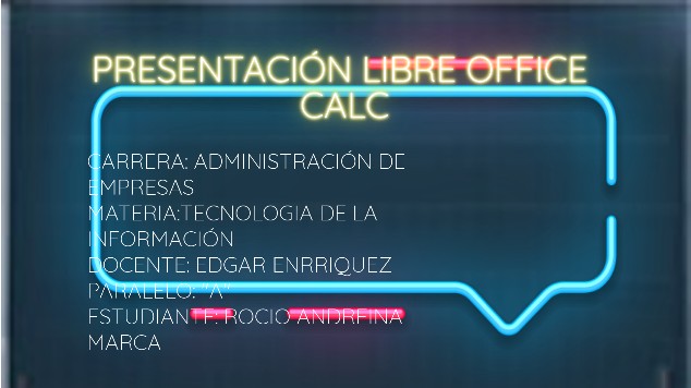LIBRE OFFICE CALC at emaze Presentation