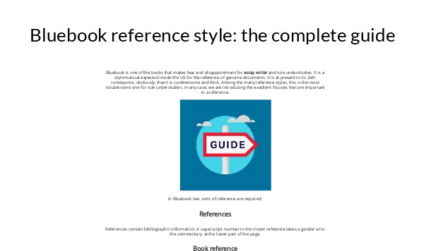 Bluebook reference style: the complete guide on emaze