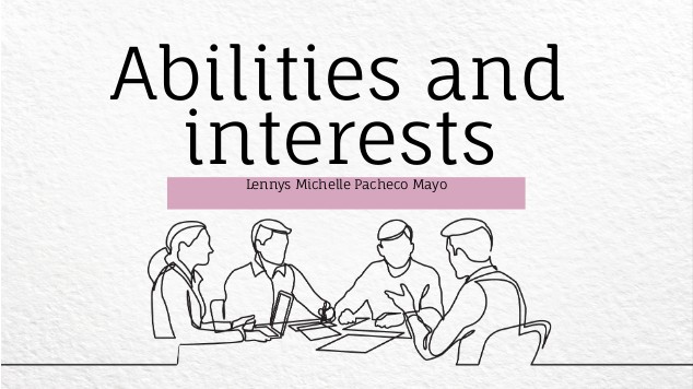 Abilities and interests at emaze Presentation