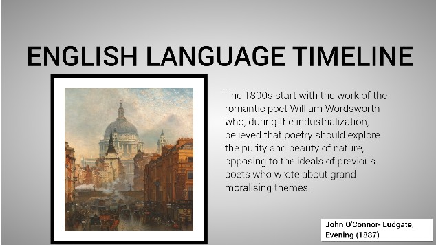 English Language Timeline at emaze Presentation