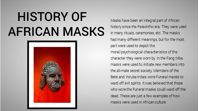 HiSTORY OF AFRICAN MASKS at emaze Presentation