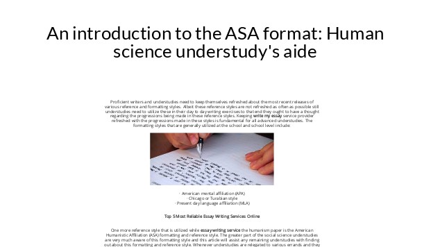 An introduction to the ASA format: Human science understudy's aide on emaze
