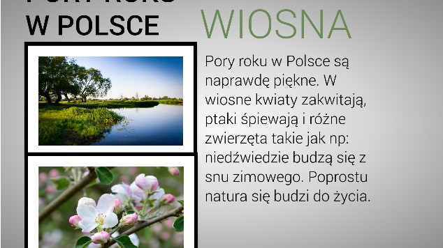 Pory roku w Polsce. at emaze Presentation
