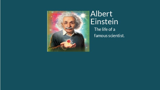 Albert Einstein project at emaze Presentation