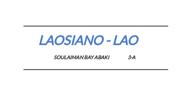 LAOSIANO at emaze Presentation