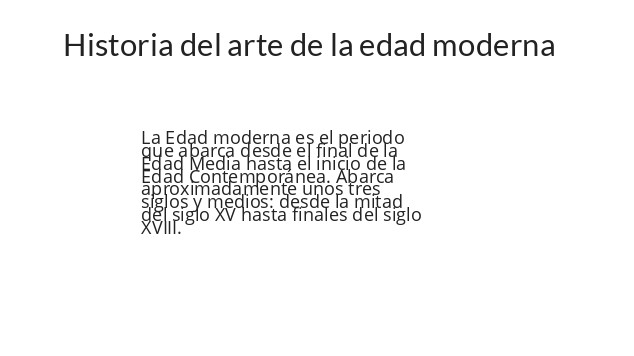 Historia del arte de la edad moderna at emaze Presentation