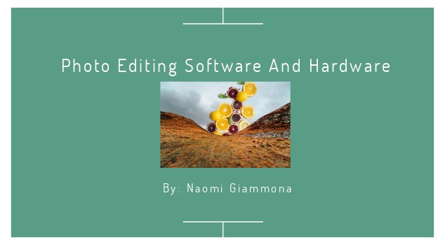 Photo Editing Software And Hardware at emaze Presentation