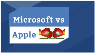 Microsoft vs Apple at emaze Presentation