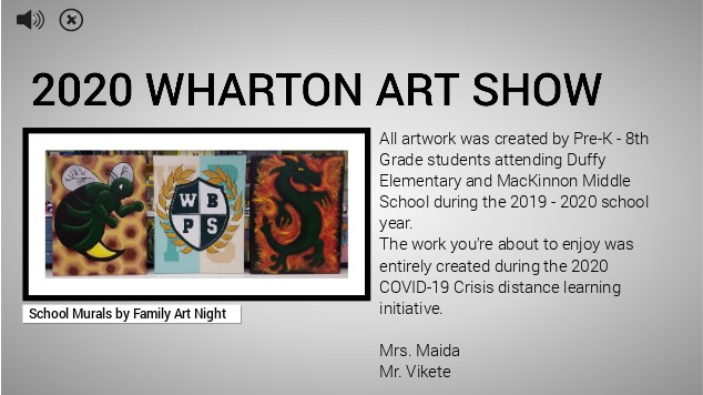 2020 Wharton Art Show! at emaze Presentation