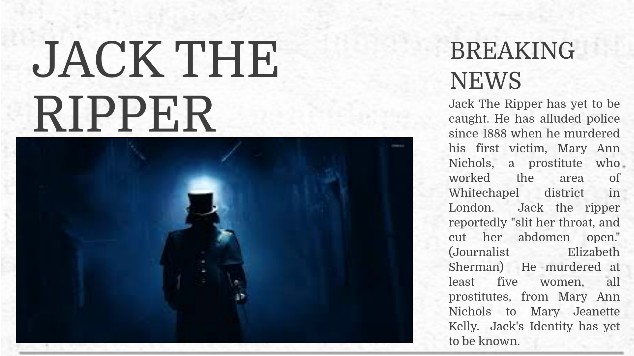 jACK THE RIPPER at emaze Presentation