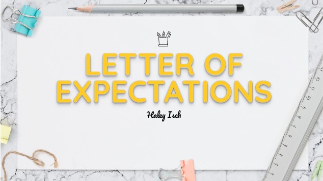LETTER OF EXPECTATIONS at emaze Presentation