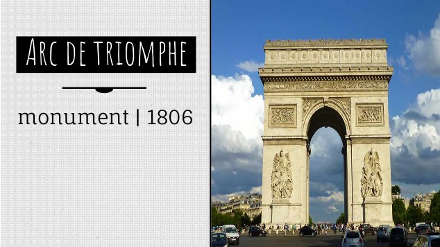 Arc de triomphe at emaze Presentation