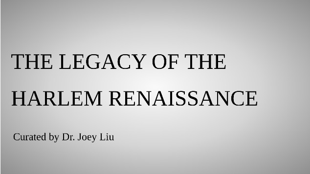 the Legacy of the Harlem Renaissance at emaze Presentation