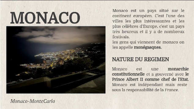 MONACO at emaze Presentation