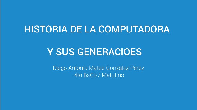 Historia de la computadora y sus generacioes at emaze Presentation