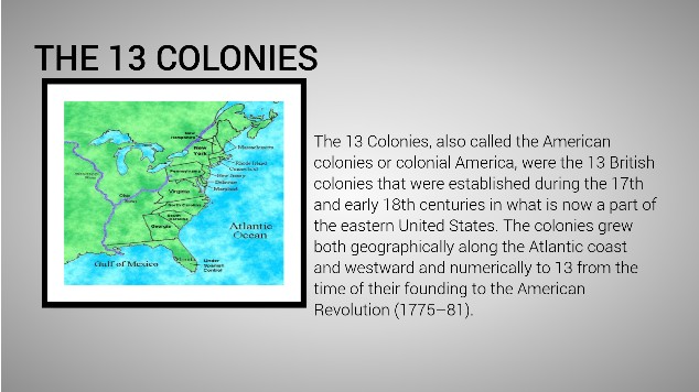 The 13 Colonies at emaze Presentation