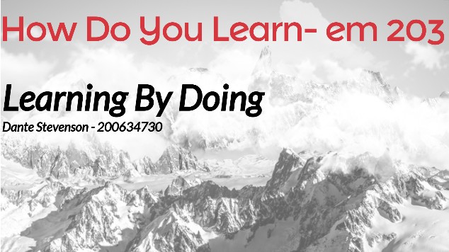 Learning By Doing at emaze Presentation
