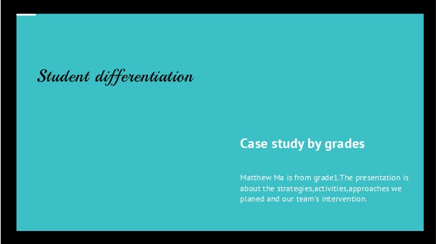 Case study by grades at emaze Presentation