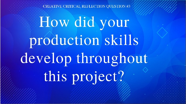 Creative Critical Reflection Question 3 At Emaze Presentation