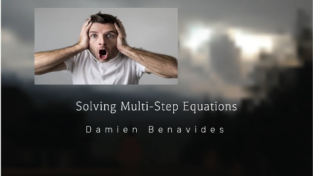 Solving Multi-Step Equations at emaze Presentation