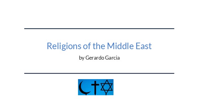 Religions of Middle East at emaze Presentation