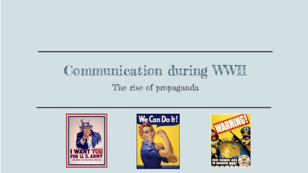 Communication during WWII at emaze Presentation