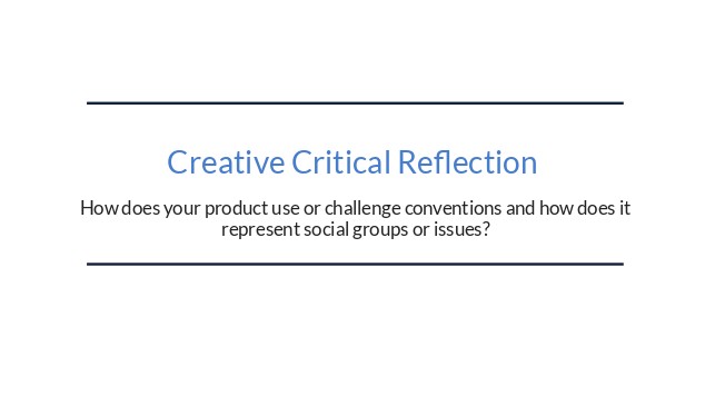 Creative Critical Reflection at emaze Presentation