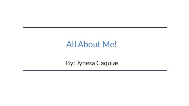 All About Me! at emaze Presentation