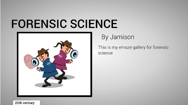 Forensic science at emaze Presentation