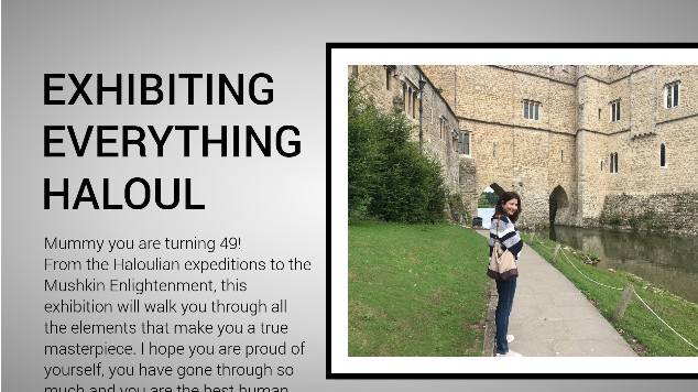 exhibiting everything hALOUL at emaze Presentation