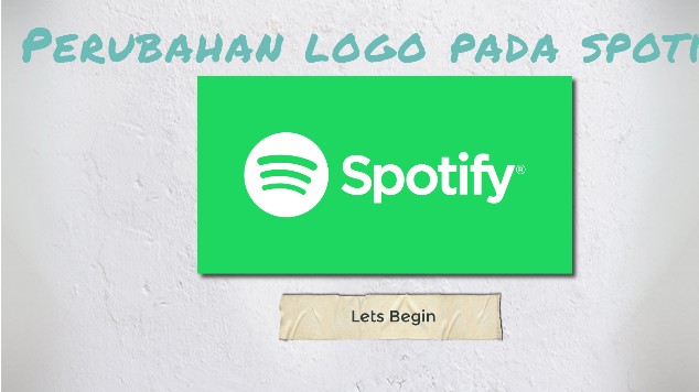 Perubahan logo pada spotify at emaze Presentation