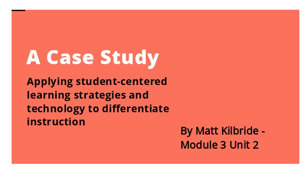 A Case Study by Matthew Kilbride at emaze Presentation