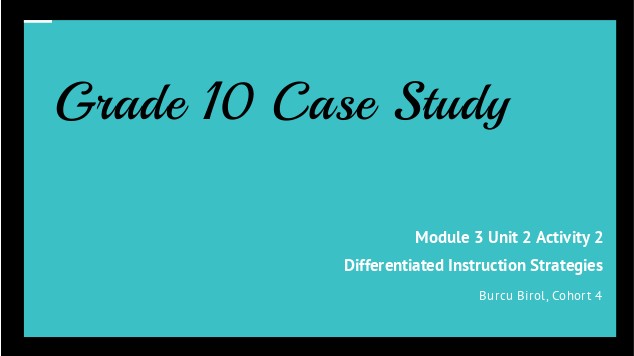 Grade 10 Case Study at emaze Presentation