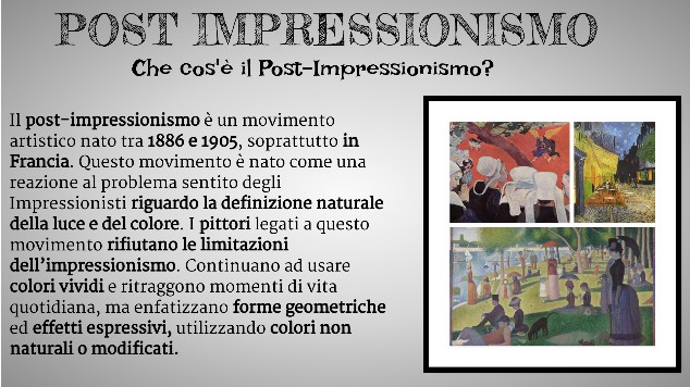 POST IMPRESSIONISMO at emaze Presentation