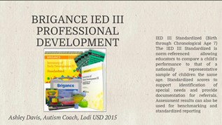 Brigance IED III at emaze Presentation